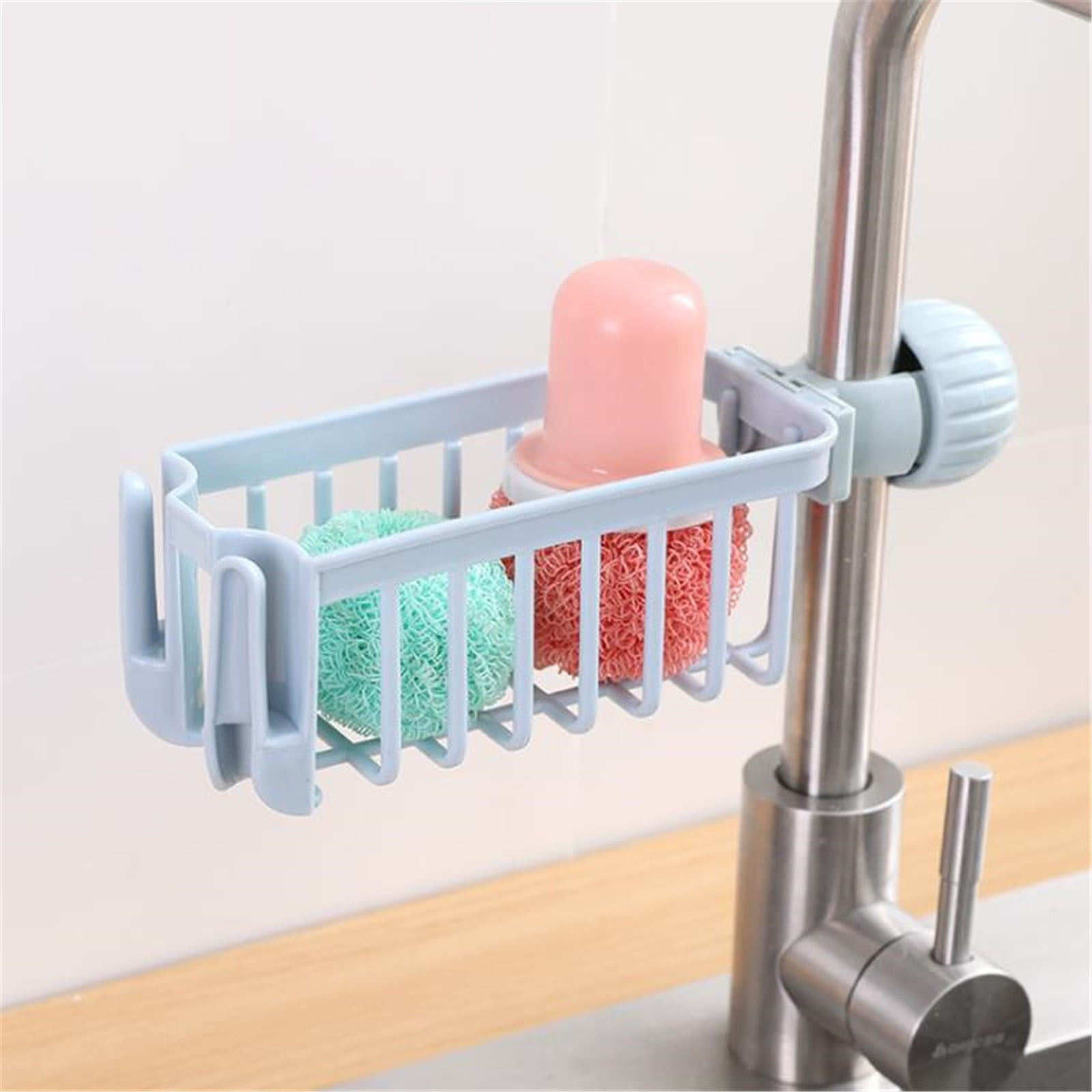 Usmixi Faucet Storage Rack Shelf Dr Ain Hanging Basket Bathroom Soap ...