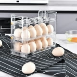 ZZkhGo Flippable Three-layer 30 Eggs Storage Box, Kitchen Egg Tray, Egg ...