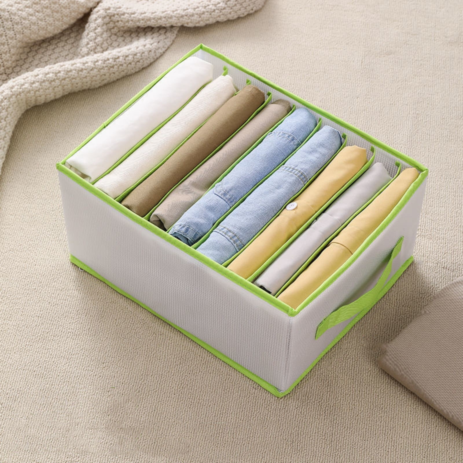 Usmixi Foldable Clothing Storage Box Wardrobe Classification Container ...