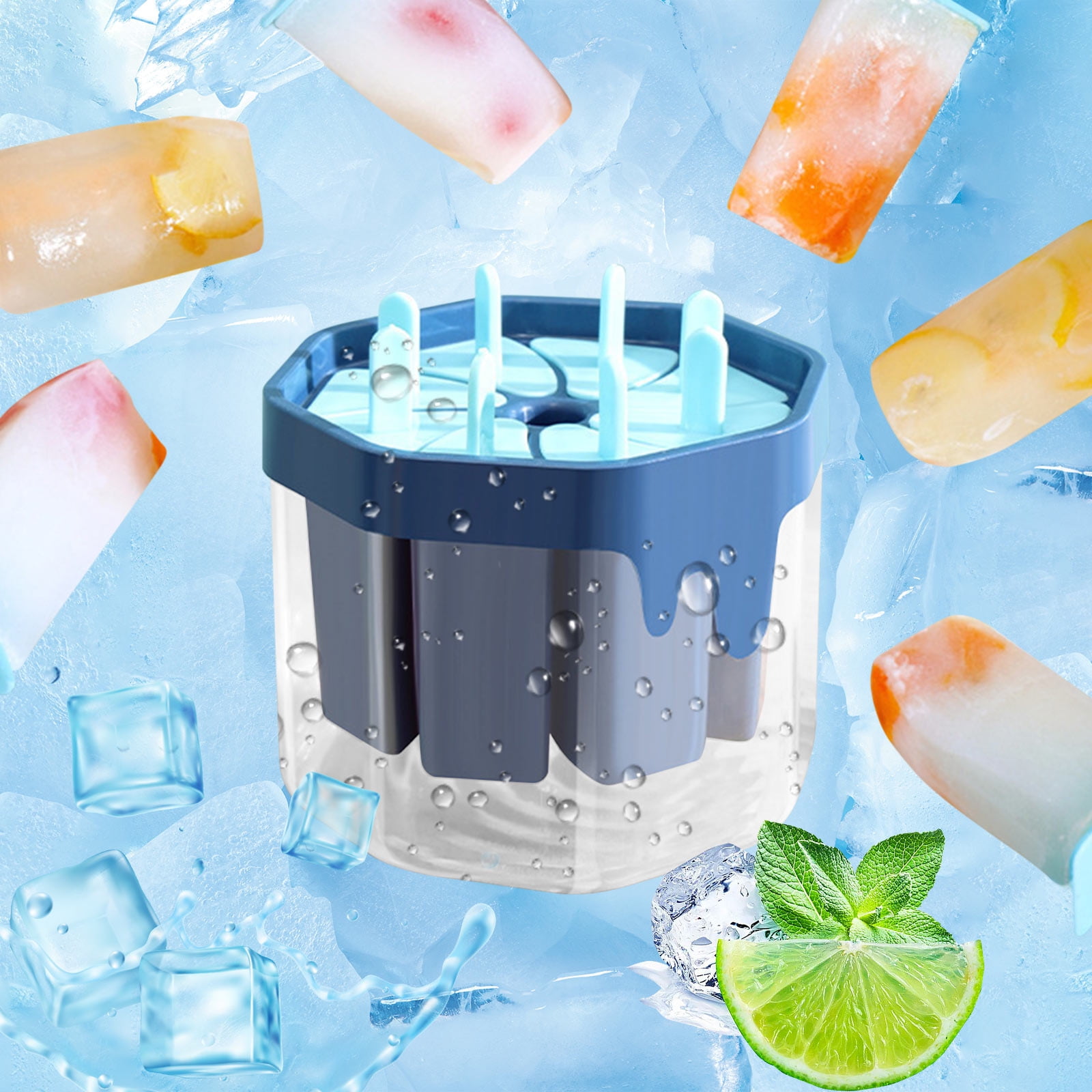 Usmixi Homemade Ice Cream and Ice Set Multi-layer Integrated Popsicle ...