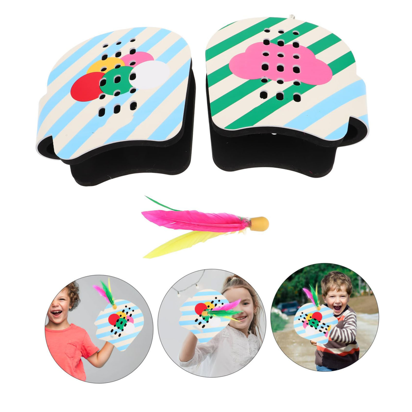 Usmixi Indoor and Outdoor Badminton Hand Racket Parent-child Game ...