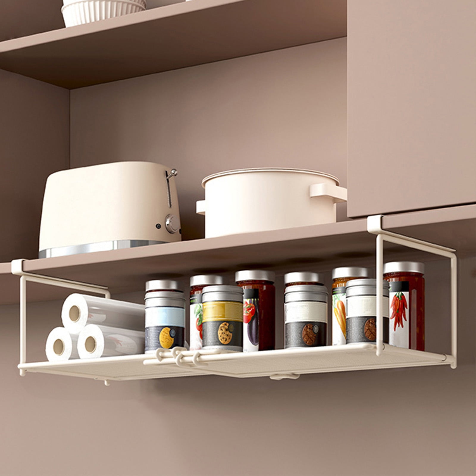 Usmixi Kitchen Rack Hanging Storage Rack Bathroom Layered Storage Rack ...