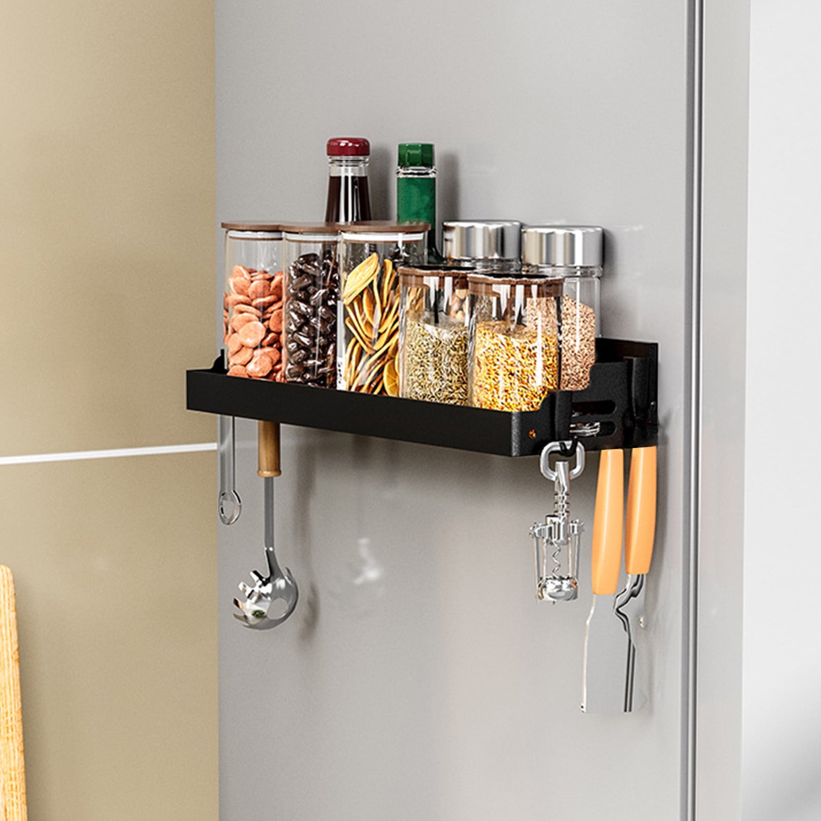 Usmixi Kitchen Refrigerator Magnetic Shelf Side Multifunctional ...