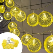 Led Lemon String Lights 1 Set of 1.5 Meters 10 Lights Party Ambient ...
