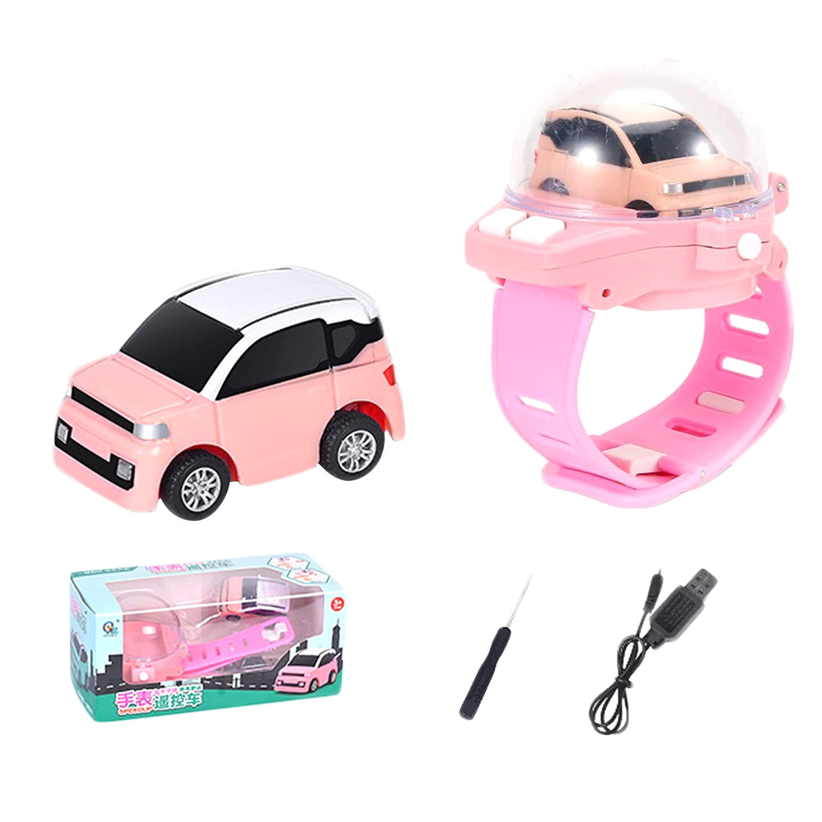 Usmixi Mini Remote Control Watch Car Toy 2.4GHz 2022 Wrist Racing Car ...
