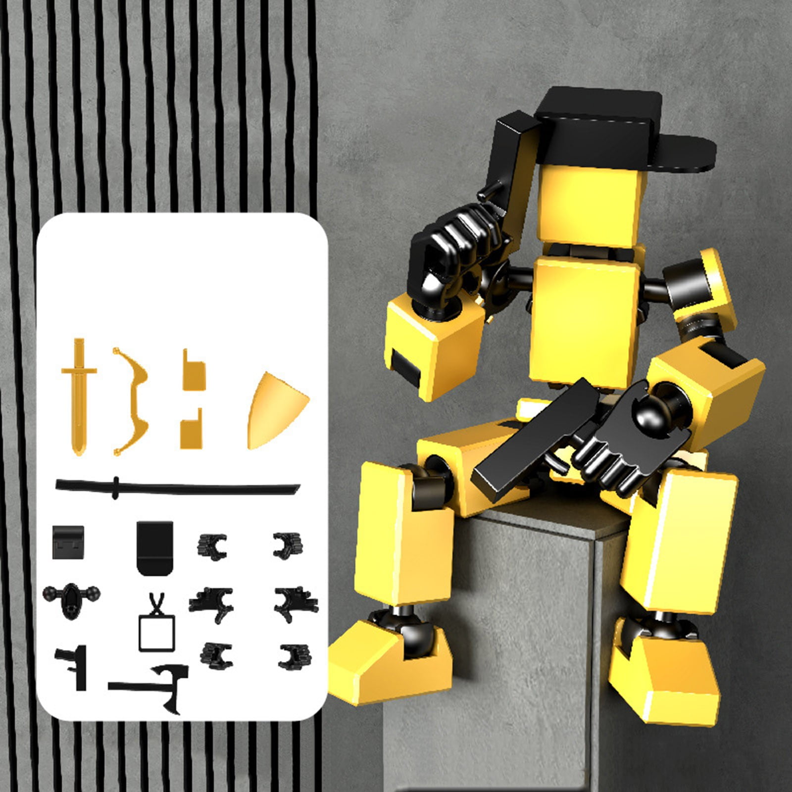 Usmixi Multi Joint Movable Printing DIY Cool and Handsome Fake Doll ...