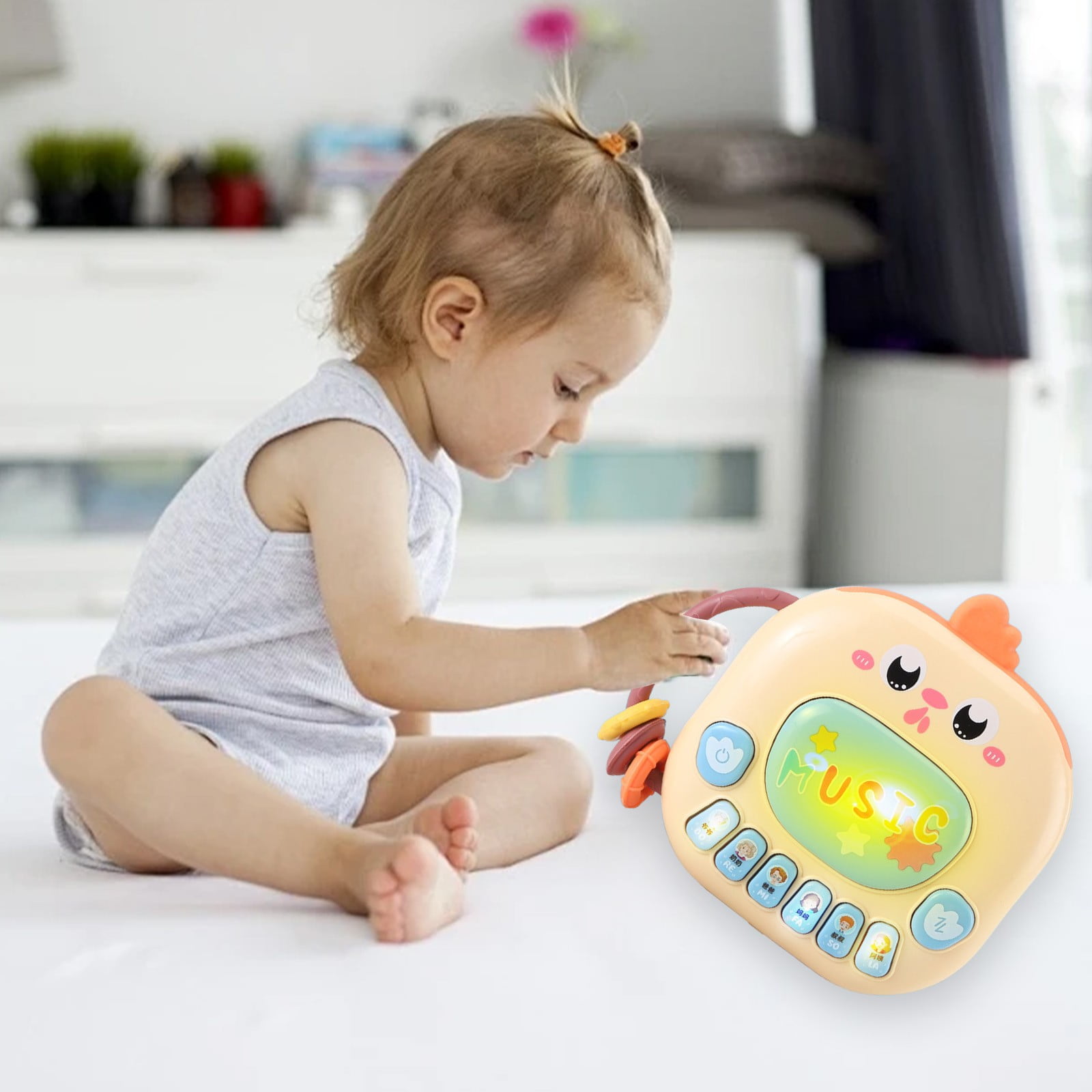 Usmixi Multi Mode Baby Educational Toy with Teething and Musical ...