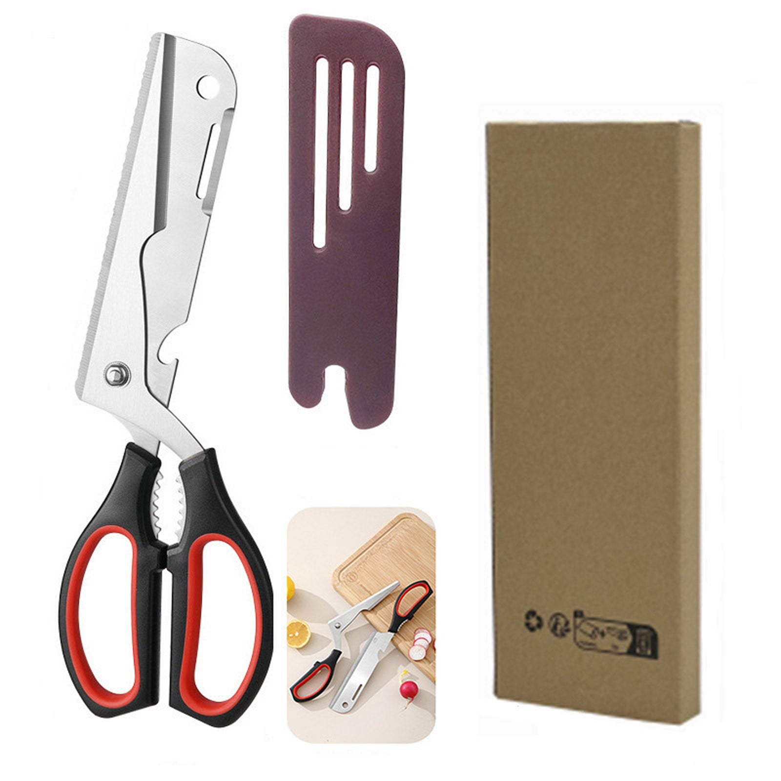 Usmixi Multi-Purpose Kitchen Scissors - Camping Essentials for All ...