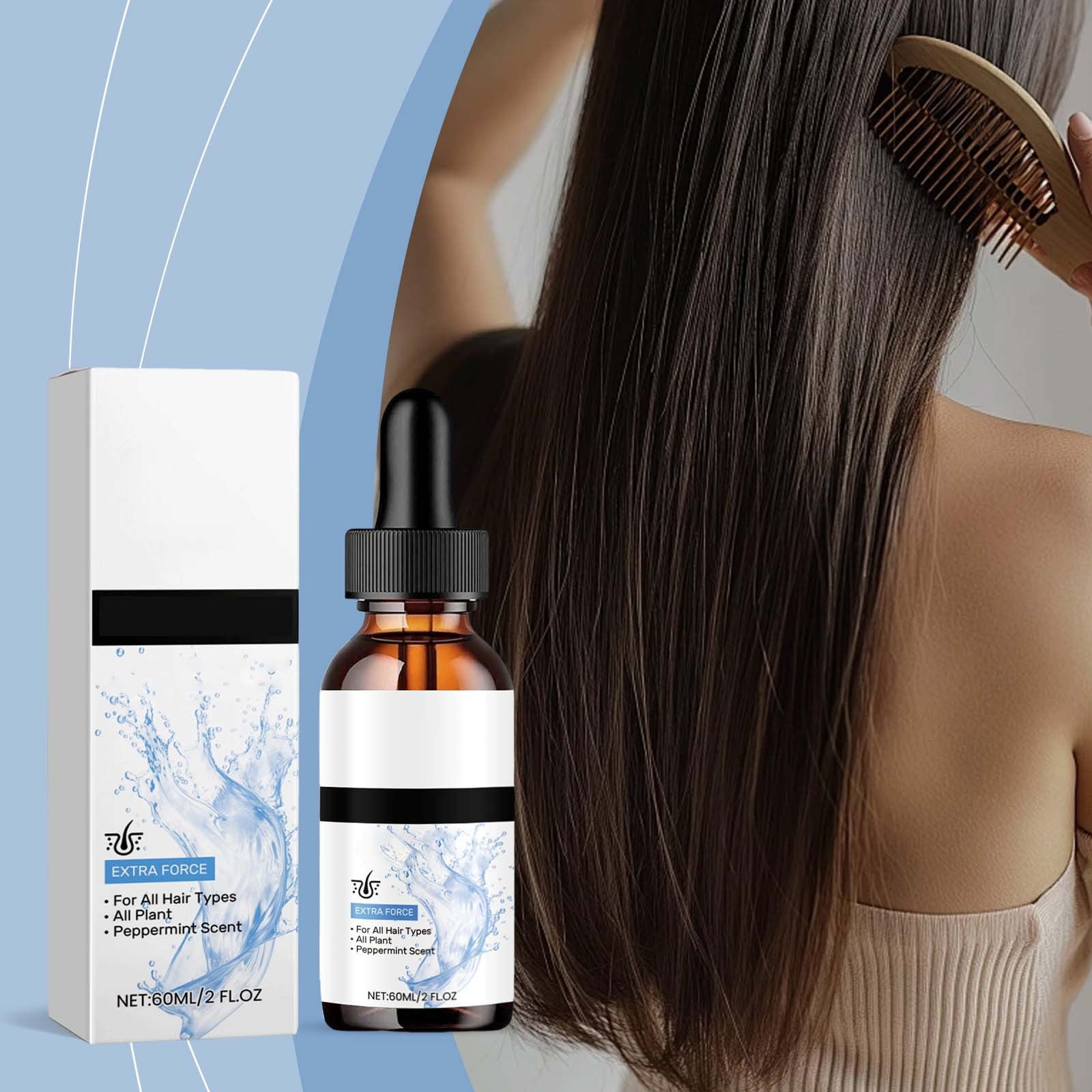 Usmixi Nursing Scalp Essentialed Oil No-wash Massage Hair Care Essences Soft Hair Care Of 60ml ...