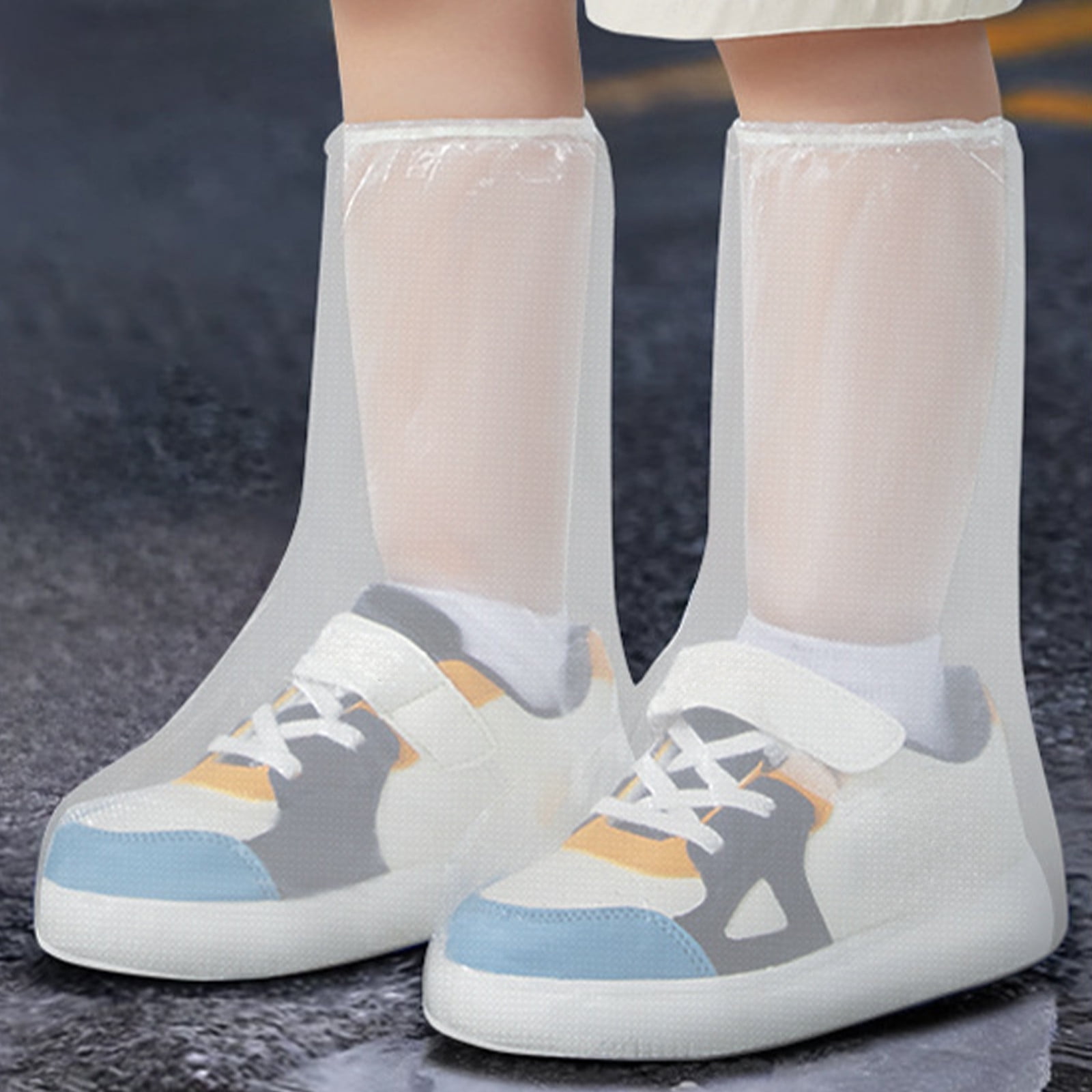 Usmixi Rainy Day Waterproof Plastic Rain Shoes Outdoor Thickening and ...