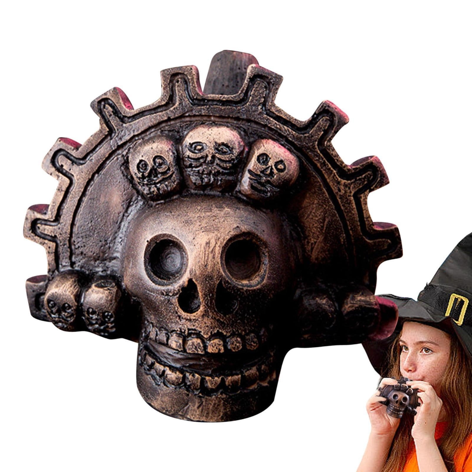 Usmixi Real Screaming Aztec Death Whistle Skull Shape Authentic Aztec ...