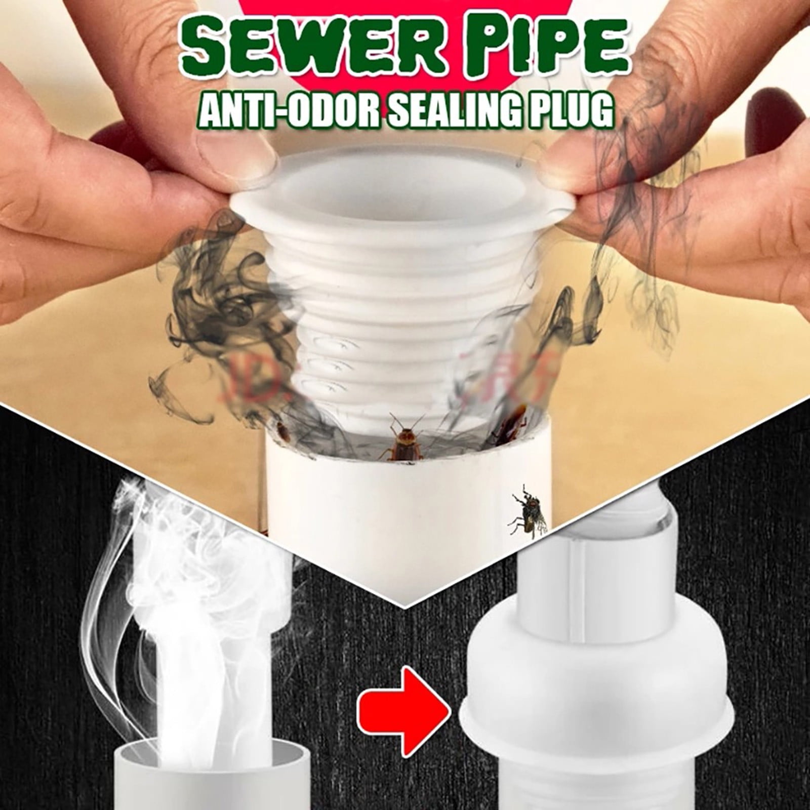 Usmixi Reduced Price Multifunction Sewer Pipe Anti-Odor Sealing Plug ...
