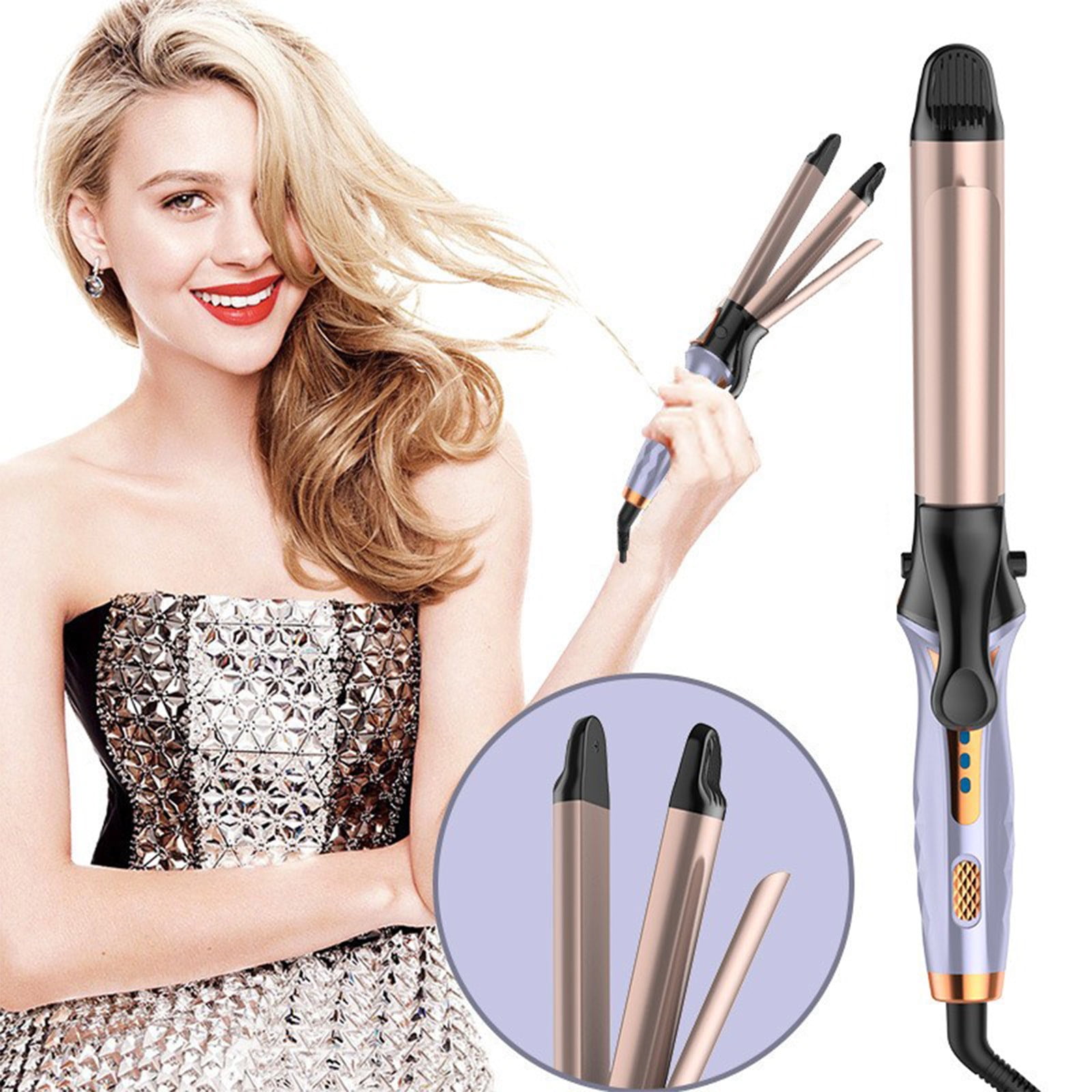 Usmixi Rotating Curling Iron Curling and Straightening Hair 2 In 1 ...