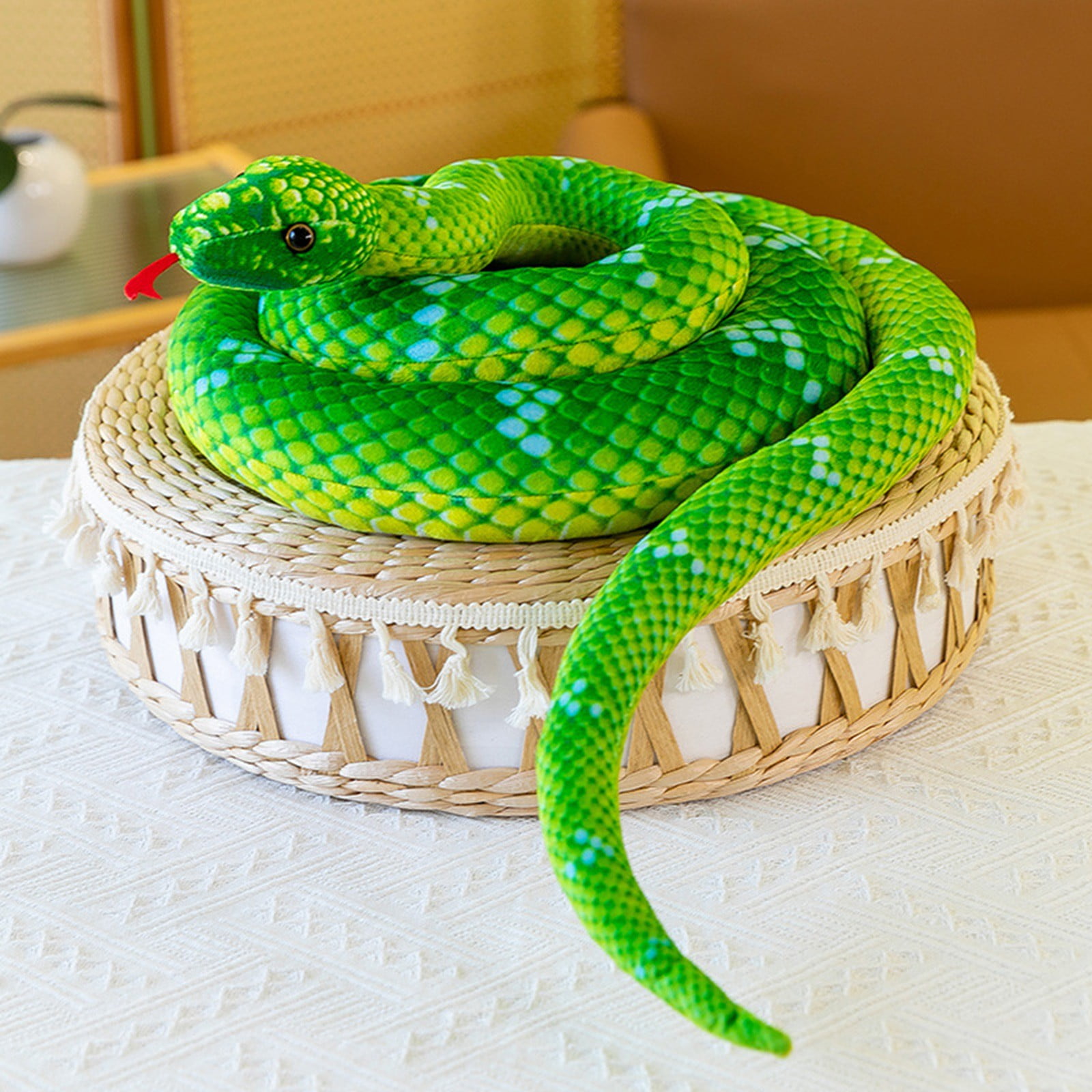 Usmixi Simulation Snake Doll Boa Constrictor Toys Children Spoof Dolls ...