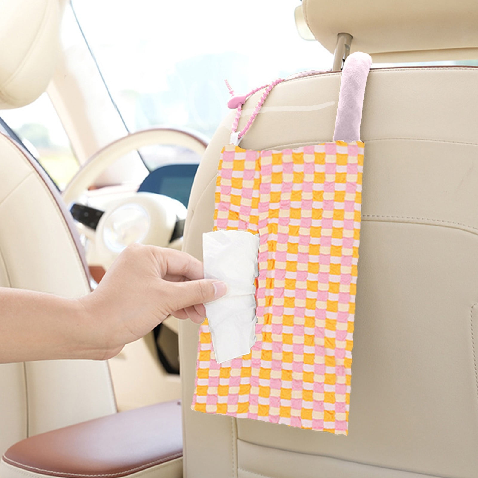 Usmixi Soft Fabric Tissue Container with Cute Style Ideal for Tissues ...