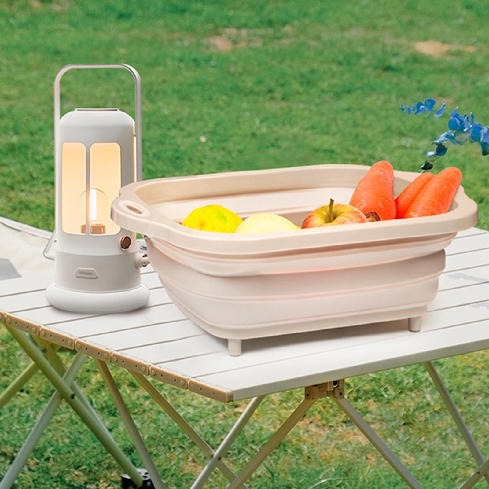 Usmixi Space Saving Cutting Board, Collapsible Dish Tub with Draining ...