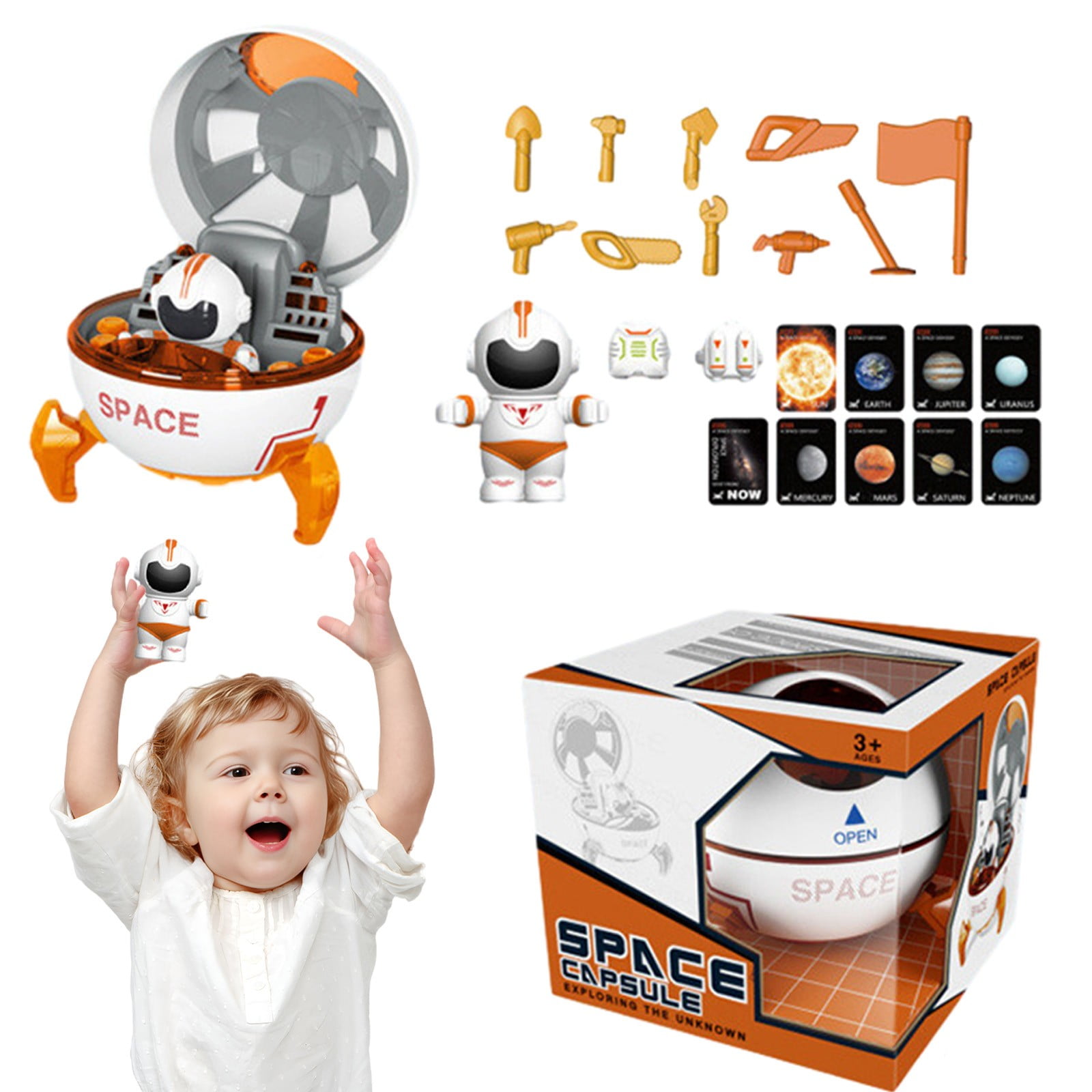 Usmixi Stocking Stuffers for Kids The Heavens Space Toys , Spaceship ...