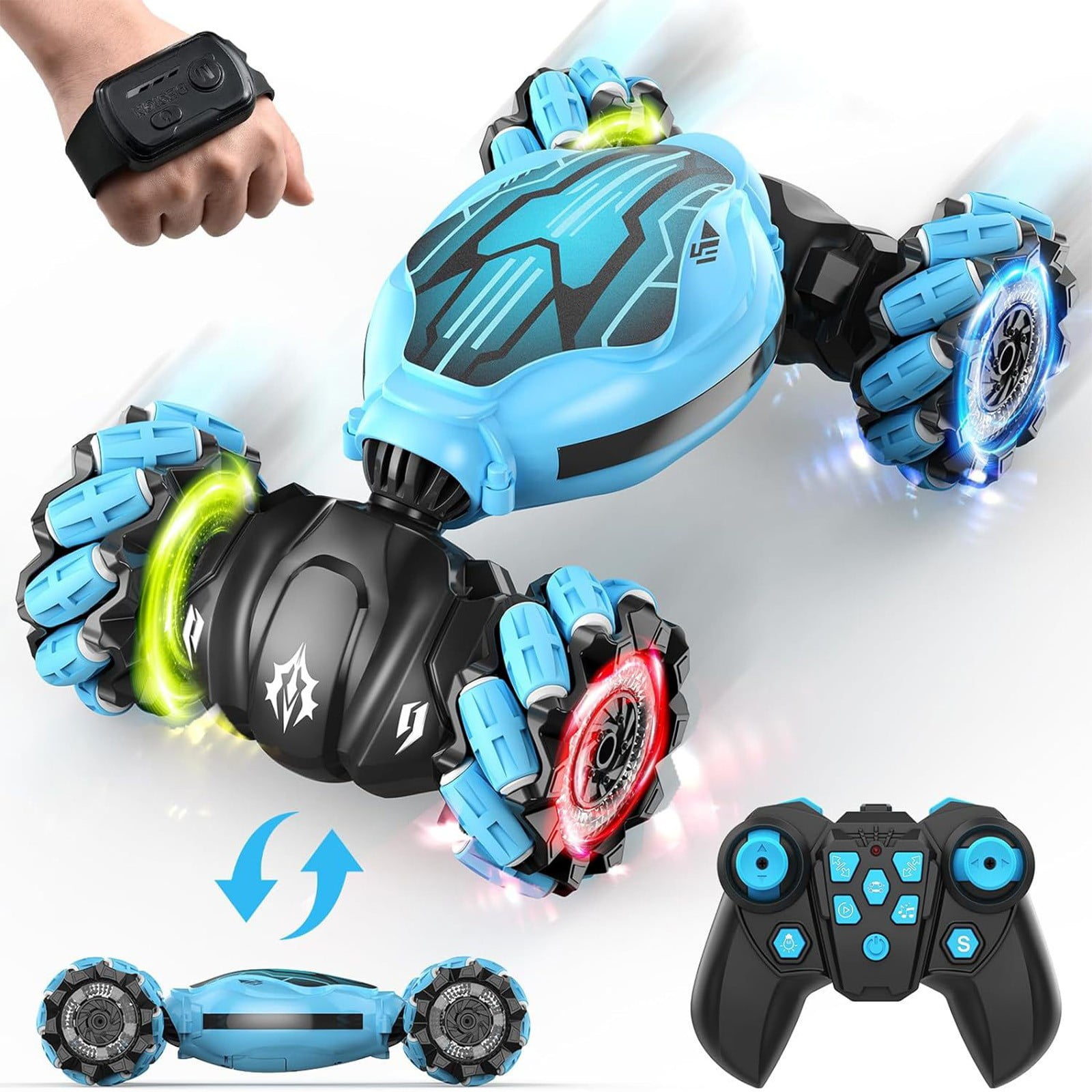 Usmixi Stunt Car Toys for 6-12 Year Old Kids 4WD Remote Control Car ...