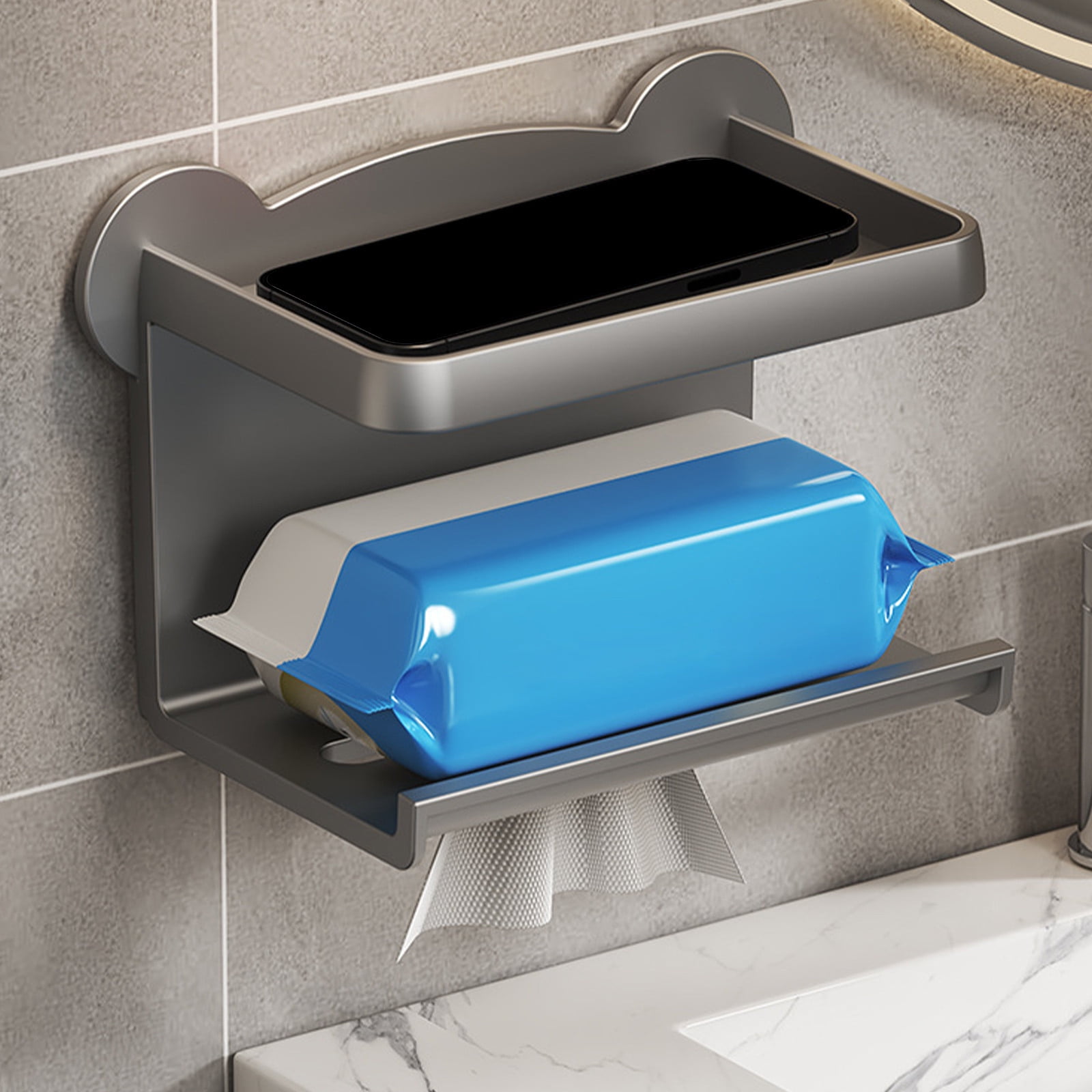 Usmixi Toilet Paper Modern Hotel Series Toilet Paper Holder, Wall ...