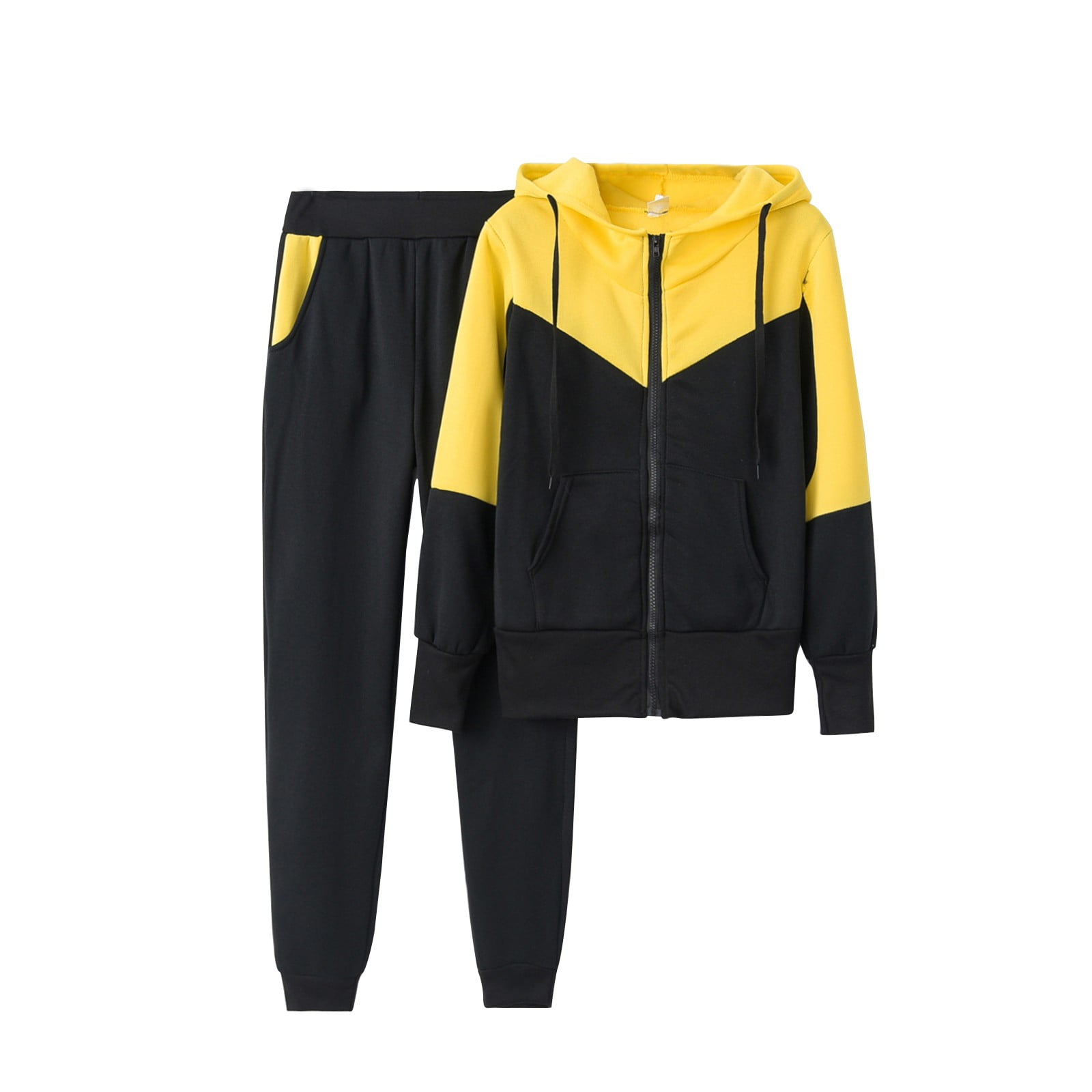 Womens Tracksuits Set Womens Sports Coat 2 Piece Sets Fashion Color ...