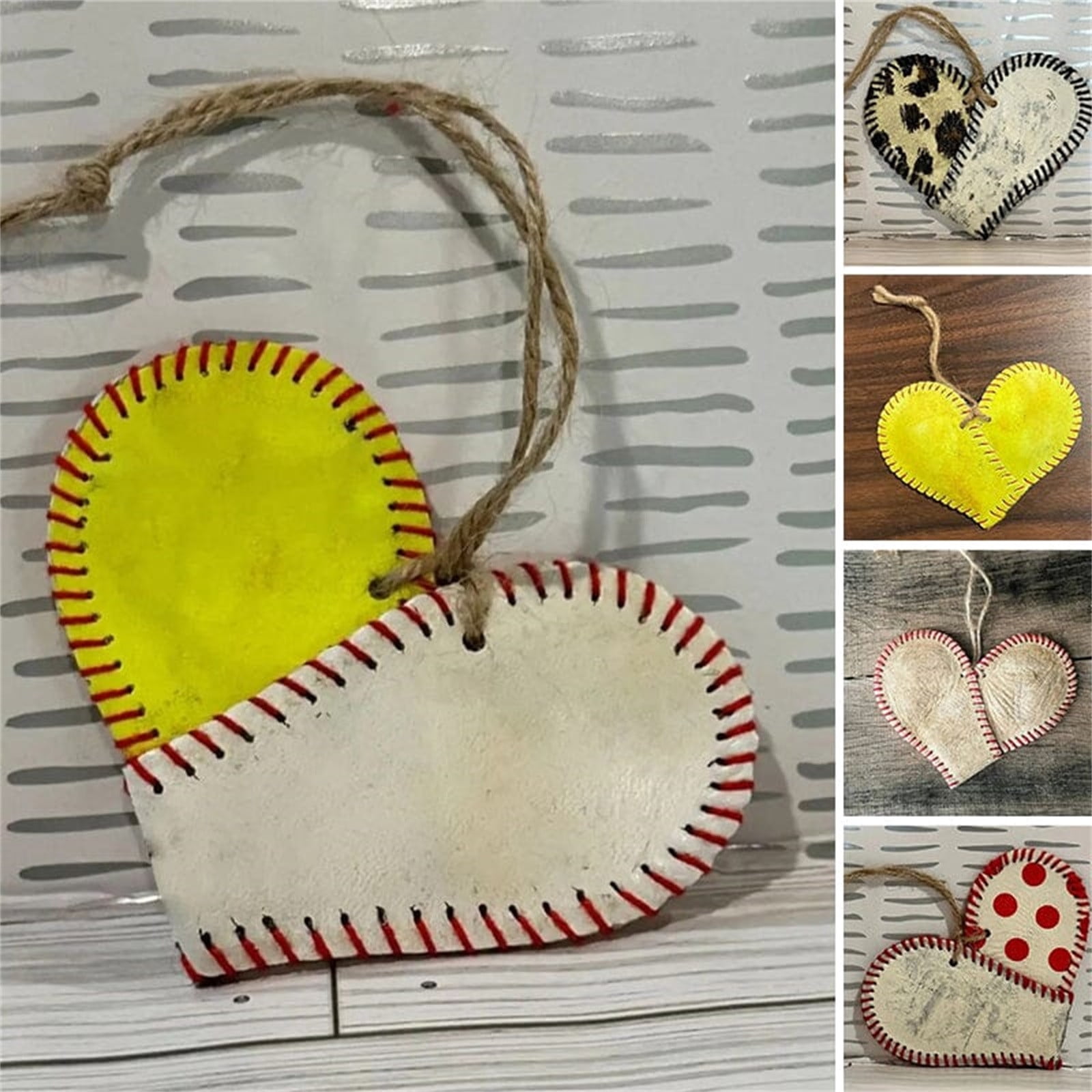 Usmixi Valentines Day Decor Gifts for Bedroom Vintage Baseball Heart ...
