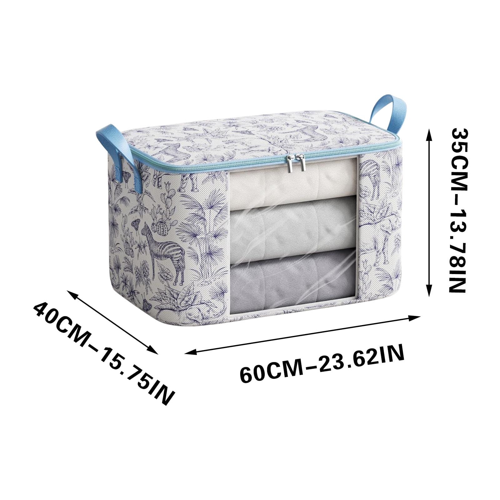 Usmixi Visual Clothes Storage Bag Wardrobe Sorting Storage Box Portable ...