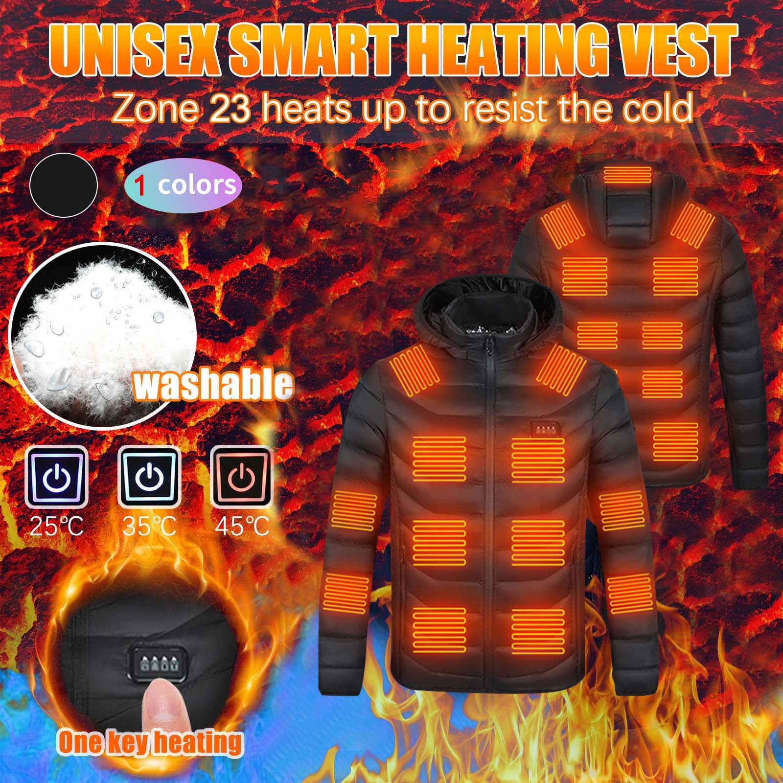 Usmixi Winter Womens Heated Coat Women Men Heated Jacket Lightweight ...