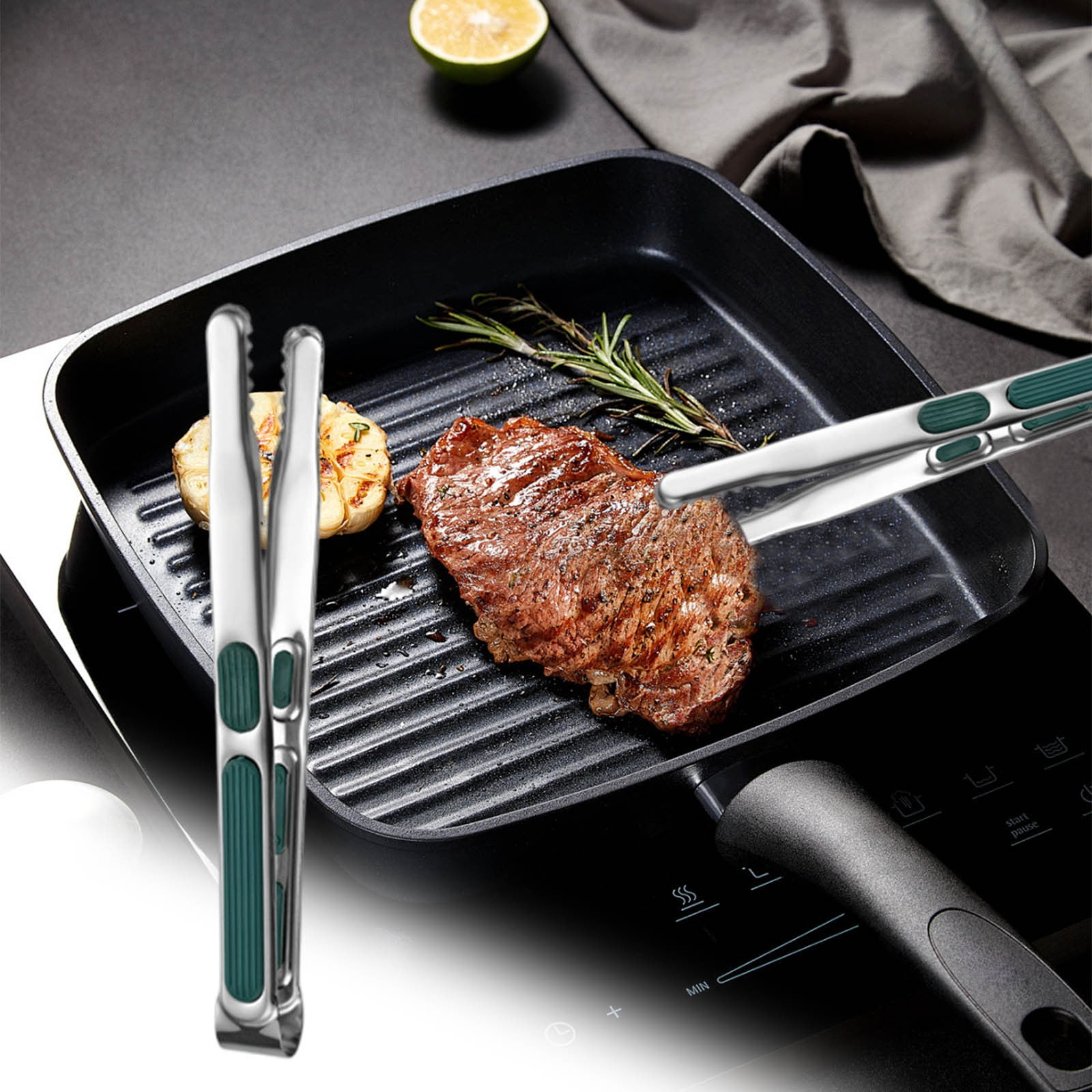 Usmixi up to 45% Off Stainless Steel Food Tongs Outdoor Barbecue Tongs ...