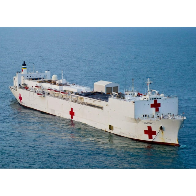 Usns Comfort Mercy Class Navy Ship Glossy Poster Picture Photo Print ...