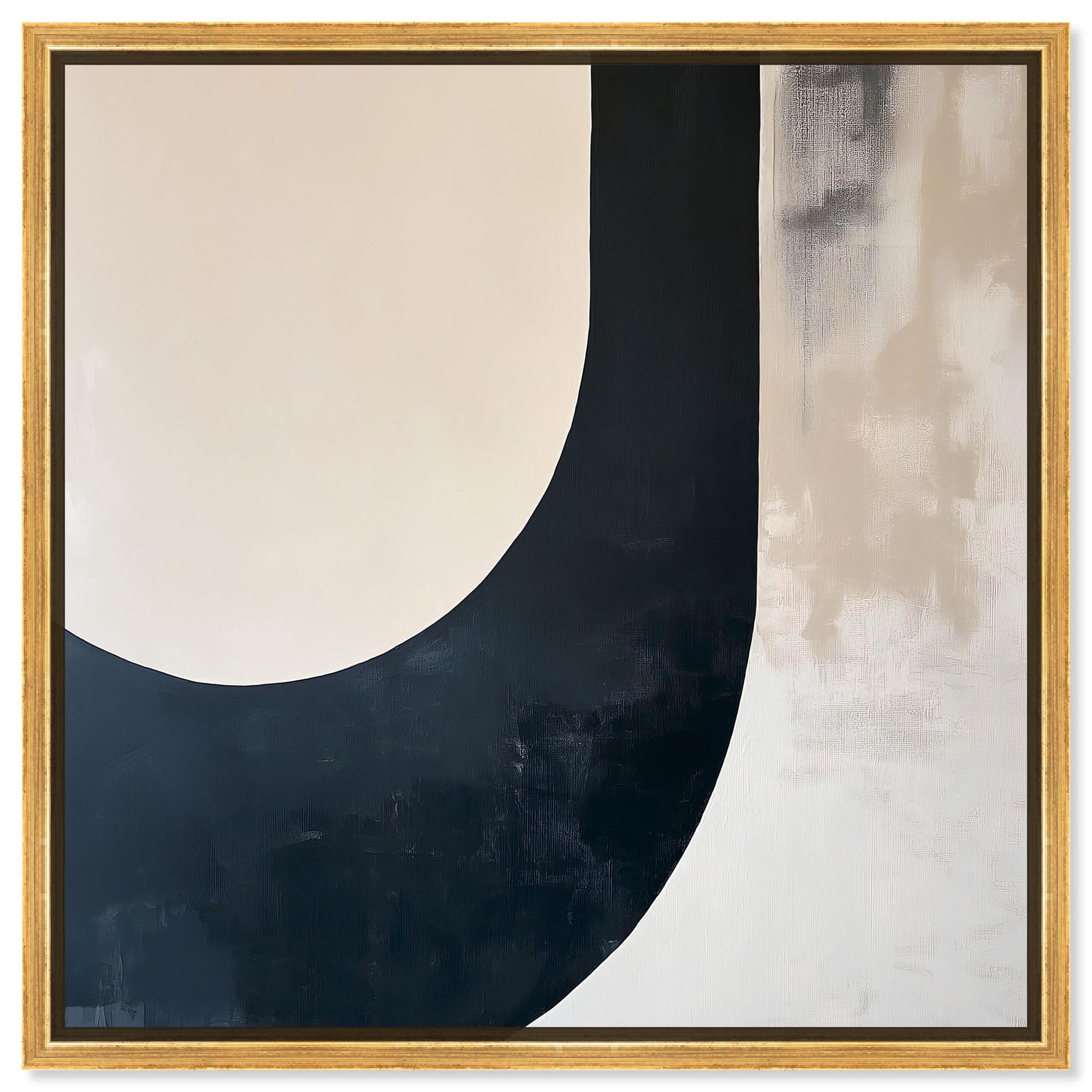 Usoa Variation Canvas Boho Abstract Art by Art Remedy, Gold Frame, 24 x ...