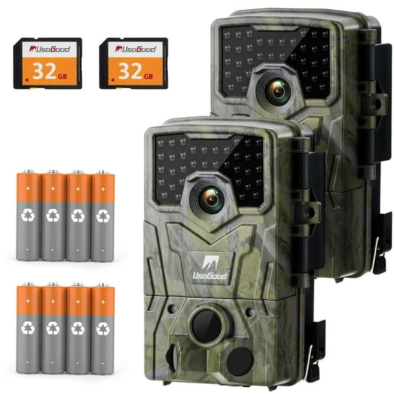 Usogood Trail Camera, 4K 36MP, Night Vision, Motion Activated, 120Â ...