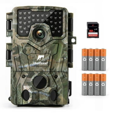 KJK Trail Camera WiFi 4K 64MP with 64GB Memory Card, Game Camera with ...