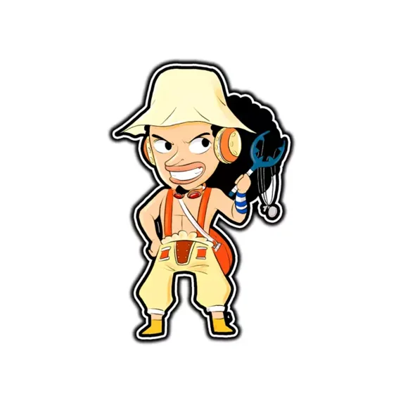 Usopp Chibi Waterproof Sticker Phone Decal Water Bottle Stickers Car ...