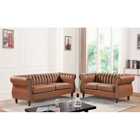 Uspridefurniture Charlot Faux Leather Living Room Set - Walmart.com