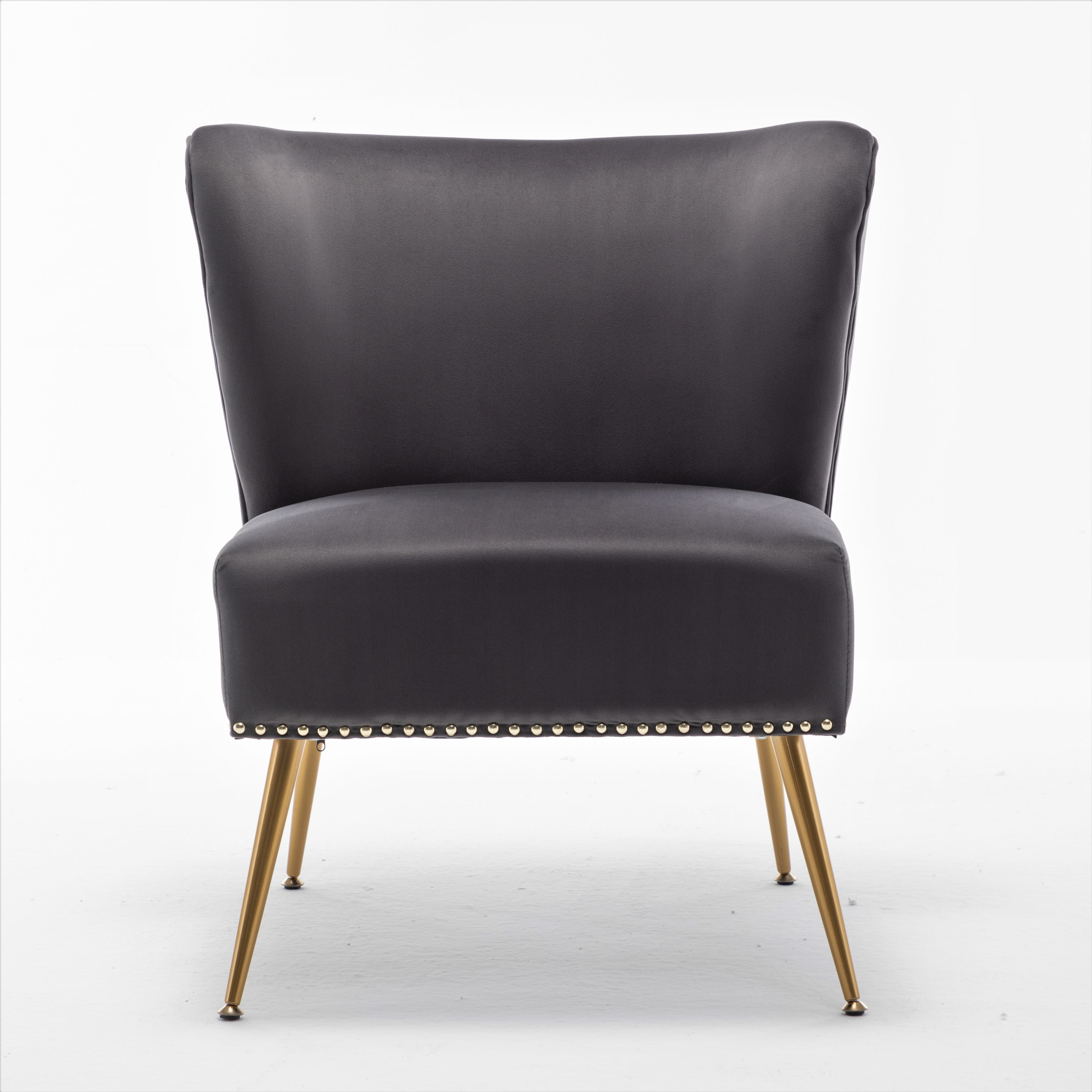 US Pride Furniture Corisha 25"W Velvet Armless Accent Chair for living ...