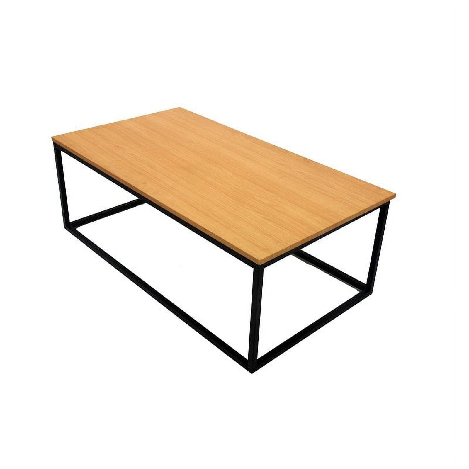 Uspridefurniture Industrial Wood and Metal Rectangle Coffee Table ...