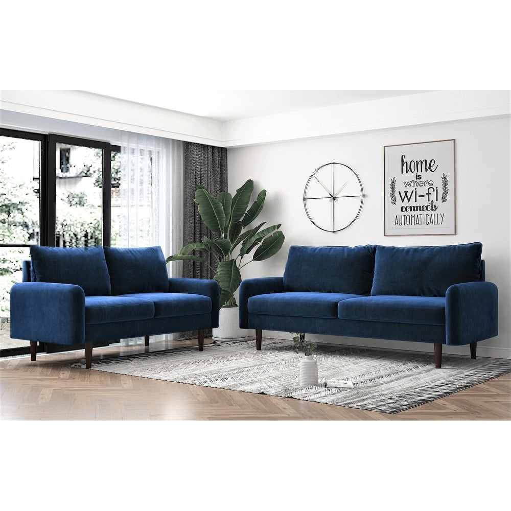 Free Shipping! Uspridefurniture Velvet 2PC Living Room Set, Sofa ...