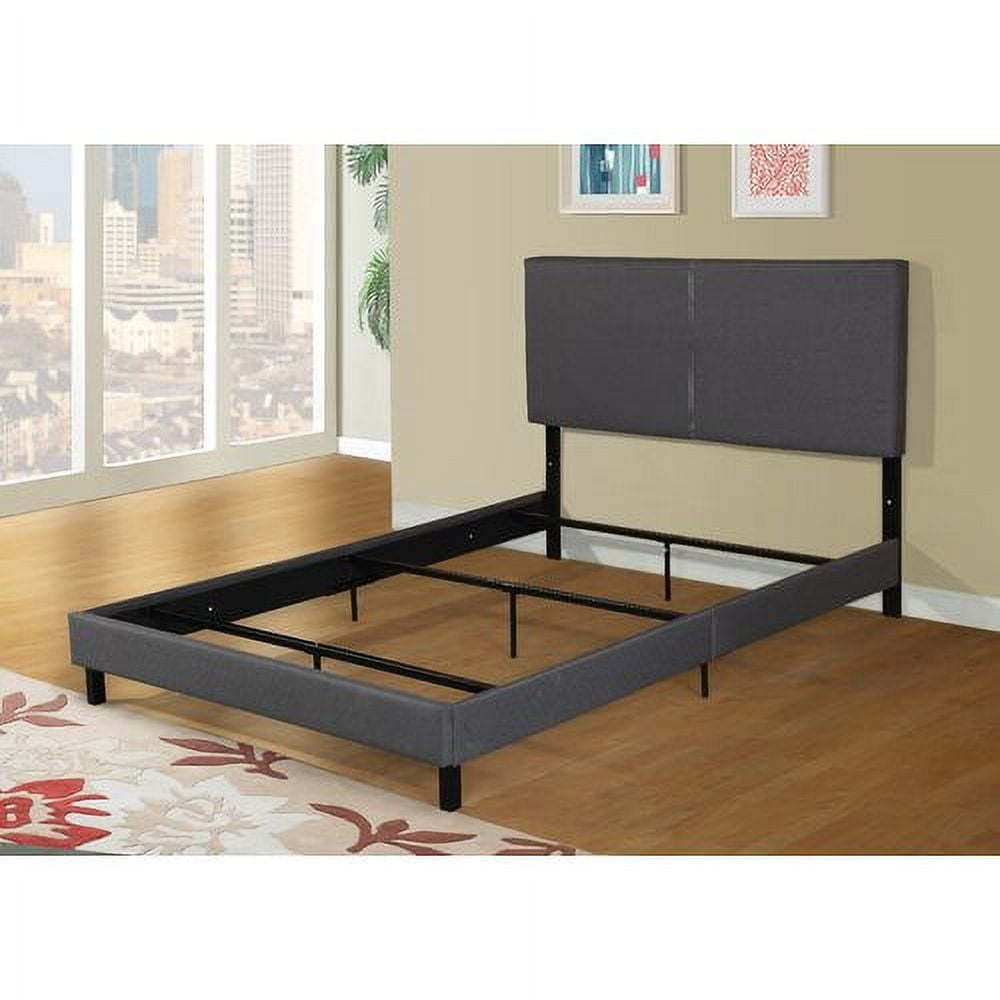 Uspridefurniture Upholstered Platform Bed - Polyester Blend - Queen ...