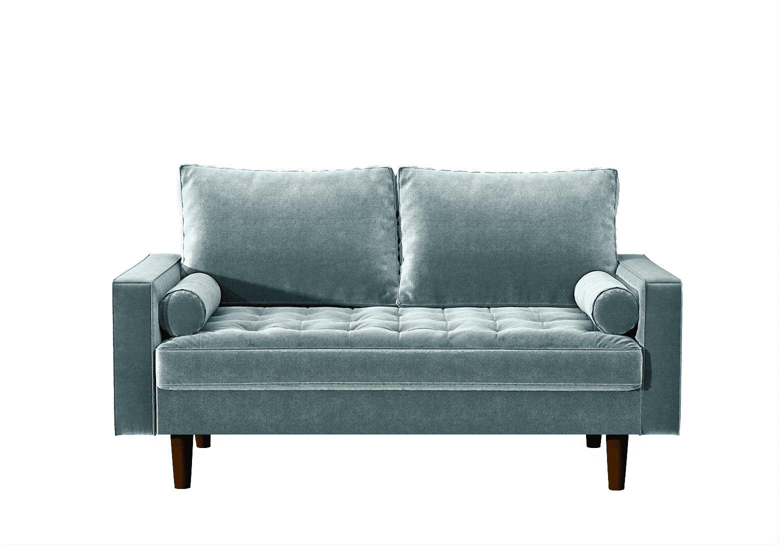 Pride Furniture Velvet Loveseat - Modern Design, Light Gray - Walmart.com