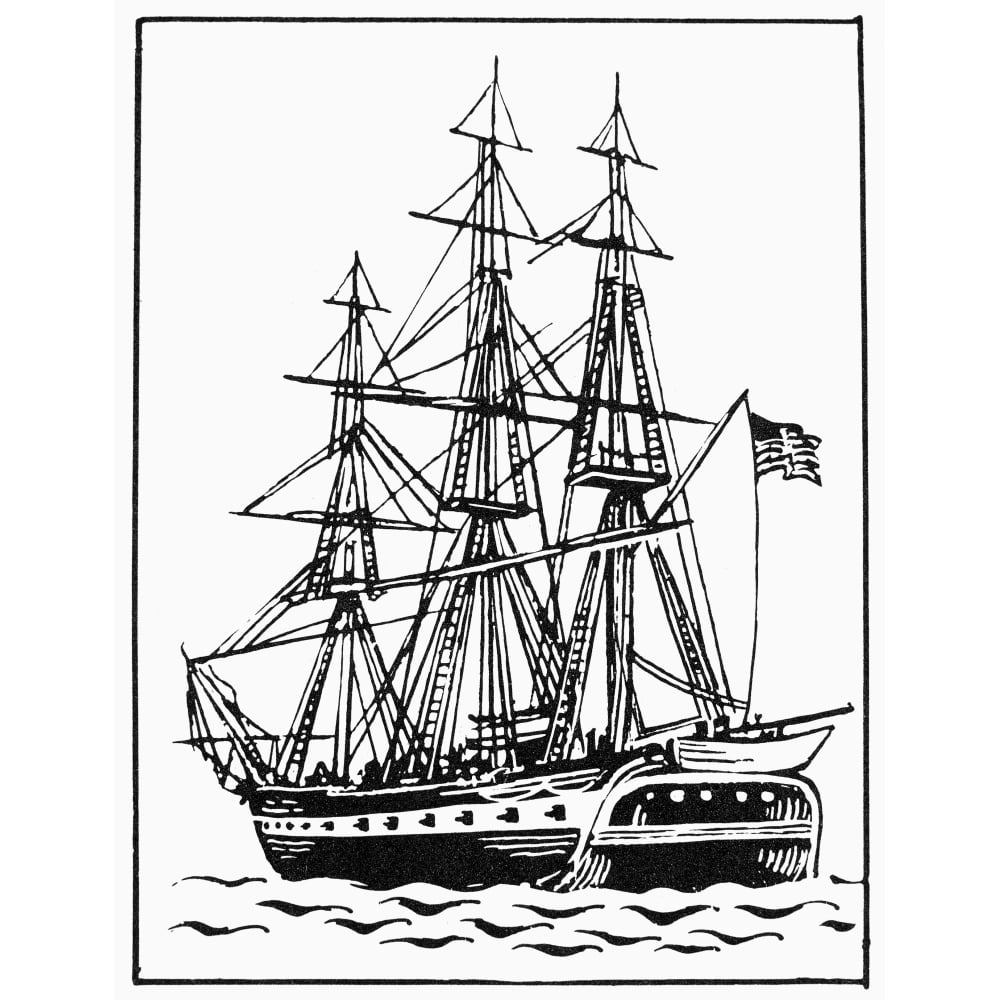 Uss Constitution 1812. Nthe Uss Constitution A Battleship During The ...