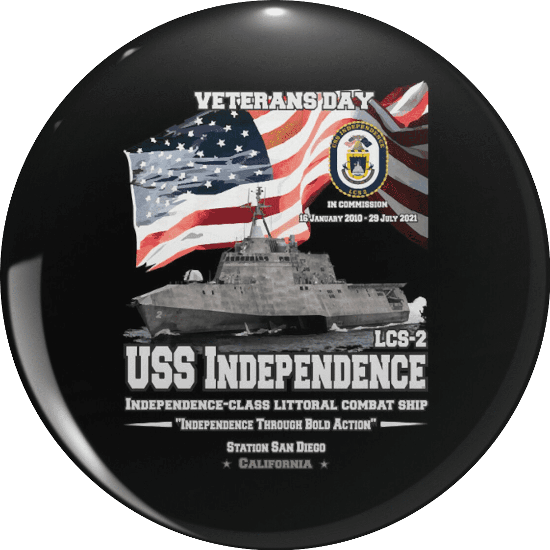 Uss Independence (Lcs-2) Littoral Combat Ships Pin Lapel Pin Brooch ...