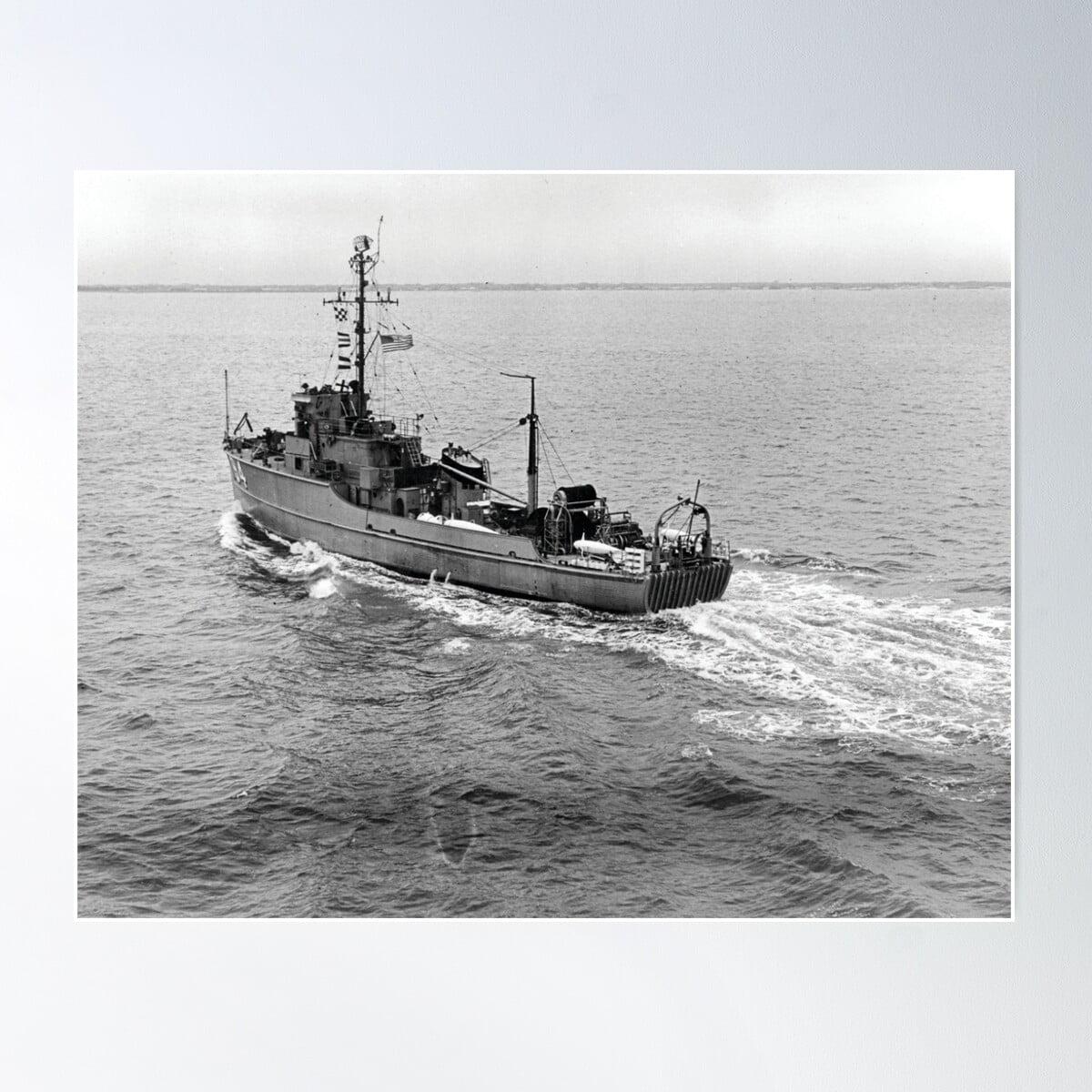 Uss Kingbird (Msc-194) Ship'S Store Poster Wall Art, Modern Wall Decor ...