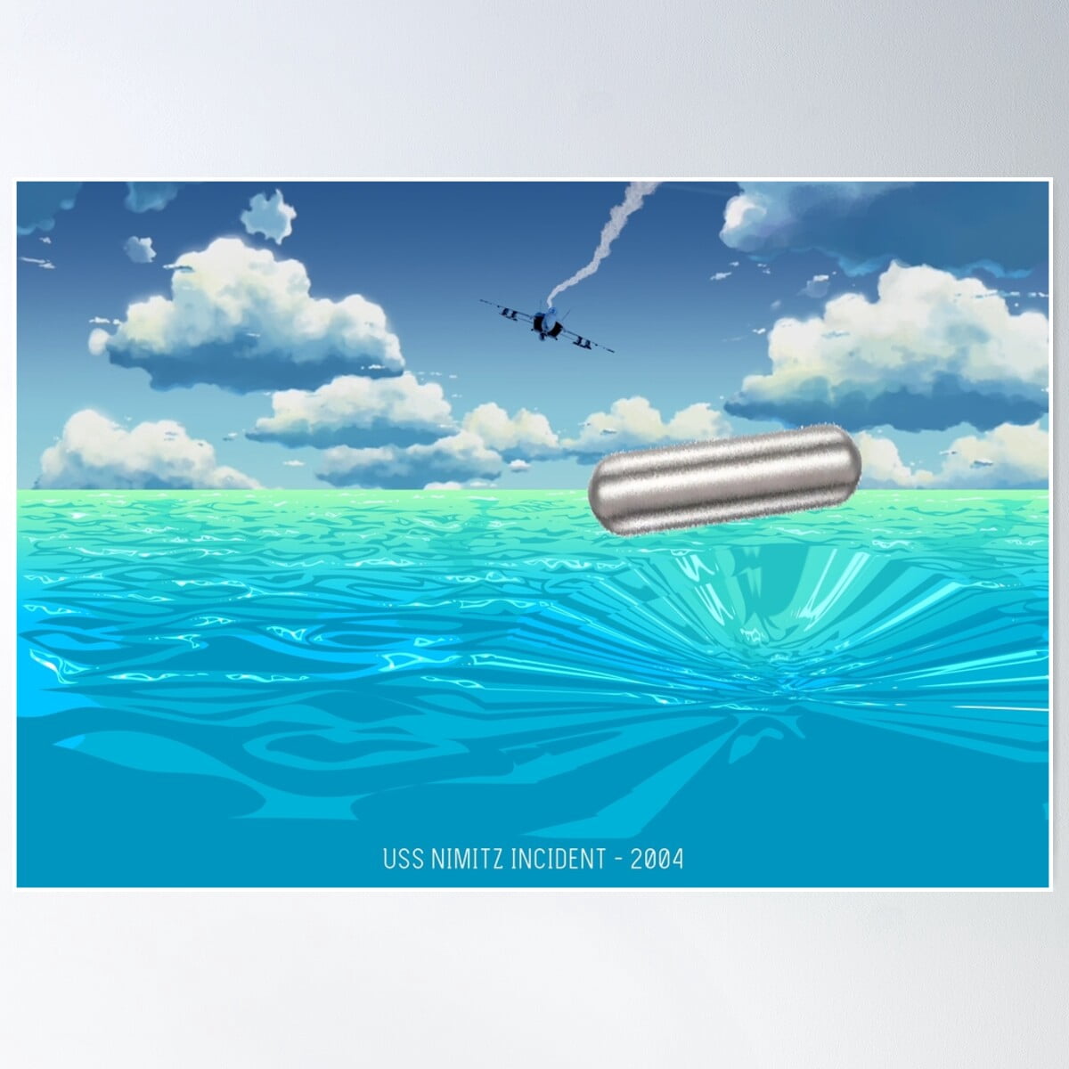 Uss Nimitz Ufo Incident Poster Wall Art, Modern Wall Decor For Living ...
