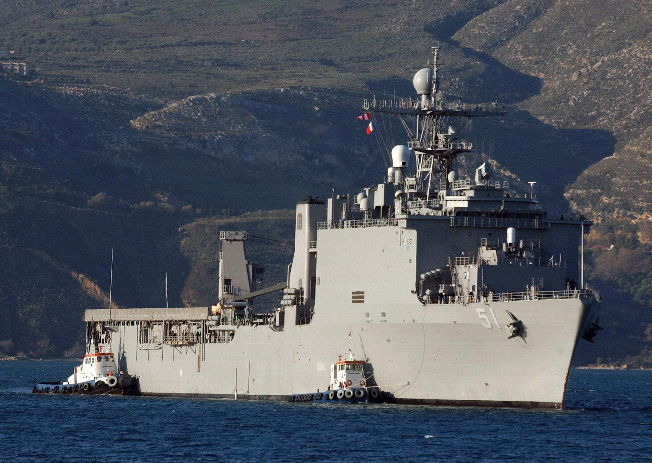 Uss Oak Hill Lsd-51 Navy Shipglossy Poster Picture Photo Print Banner ...