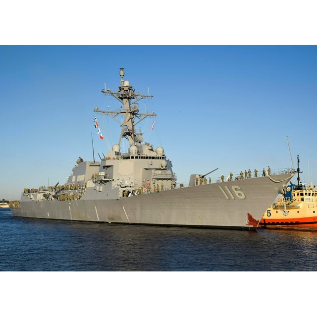 Uss Thomas Hudner Arleigh Burke Destroyer Class Navy Ship Glossy Poster ...