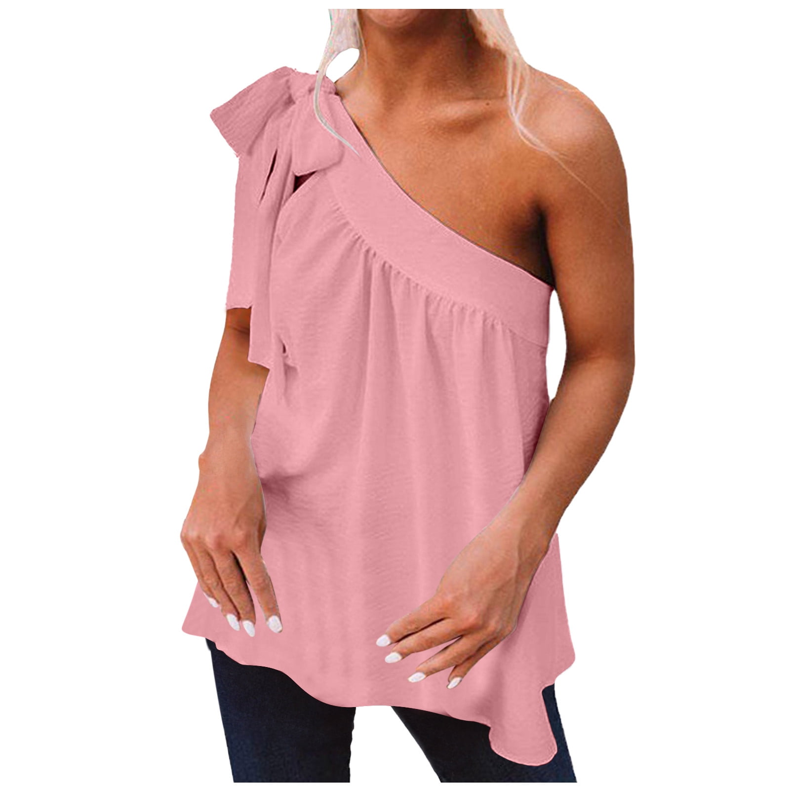 Ussuma off The Shoulder Tops for Women Workout Tops for Women Summer ...