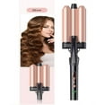 Ustar 3 Barrel Curling Iron Wand, Ceramic Crimper Curlers, 25mm 1 inch, Quick Heat Up ...