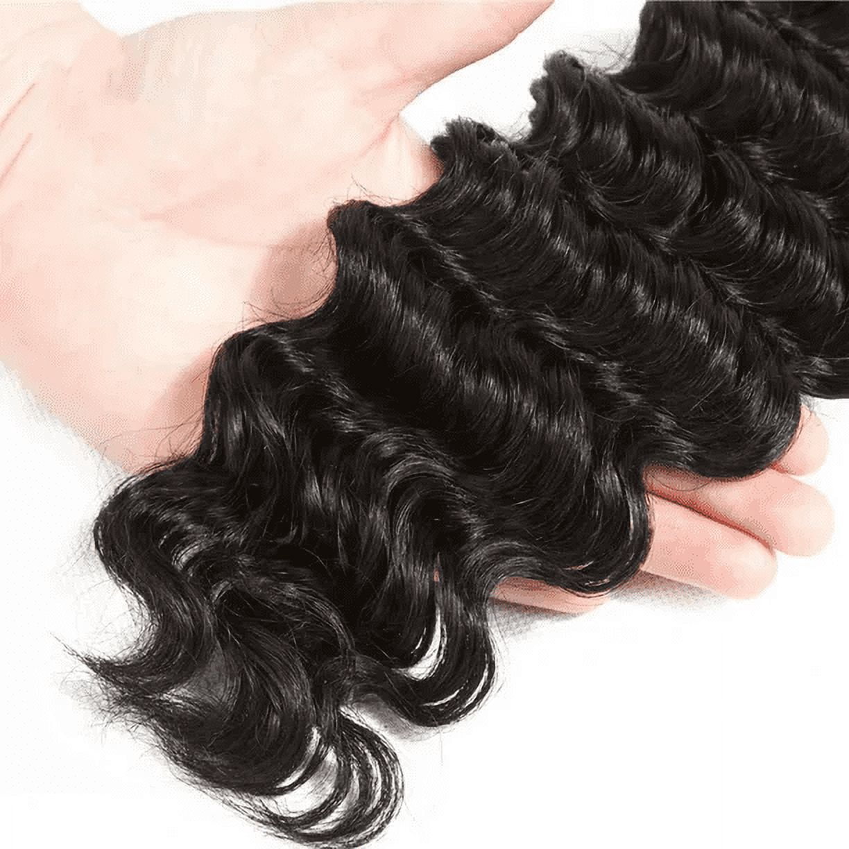 Ustar Remy Deep Wave Hair Weave Natural Beautiful Black Color for Both ...