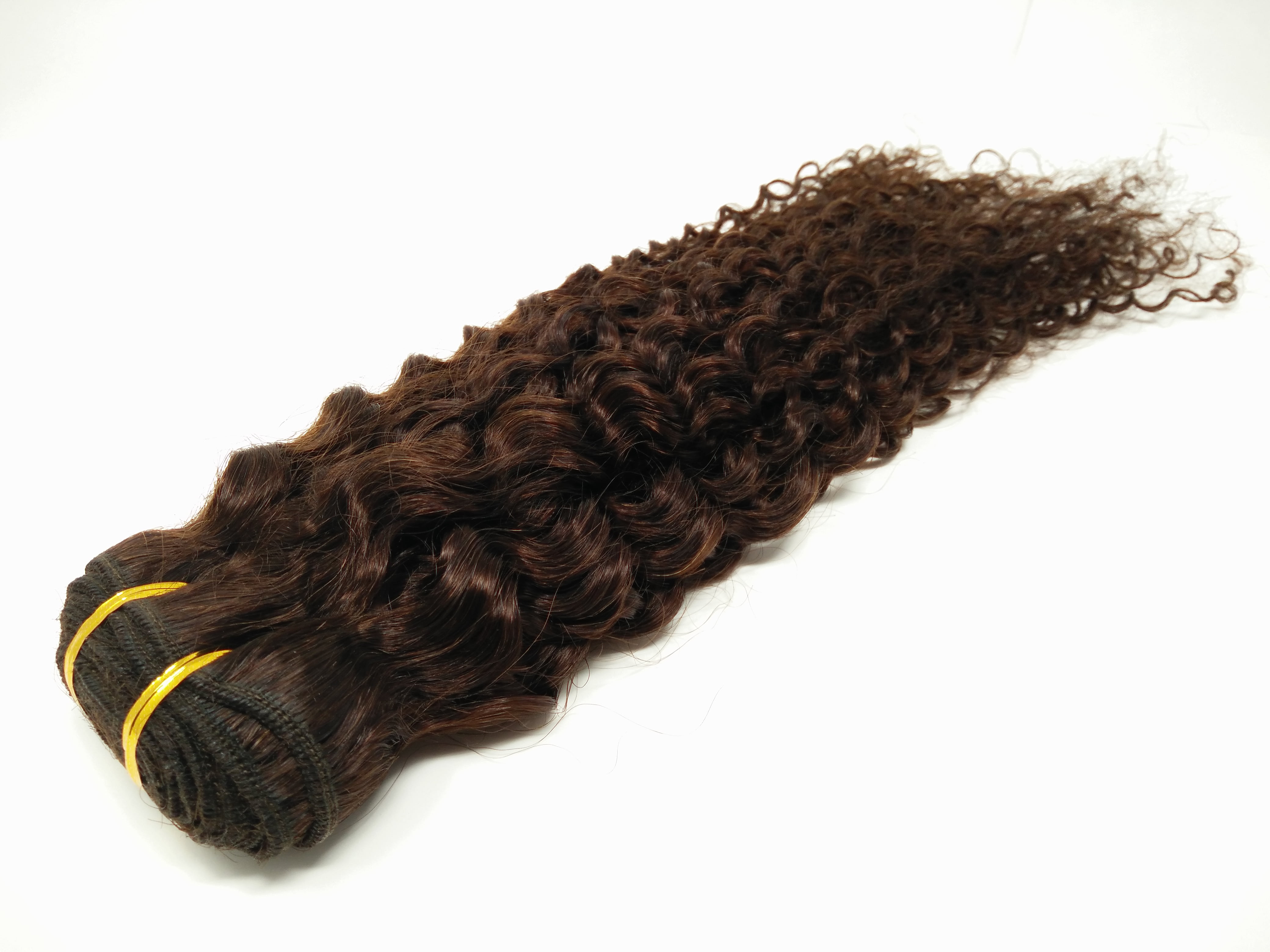 Ustar Remy Jerry Curl Brazilian Human Hair Bundle - Light Brown 8in ...