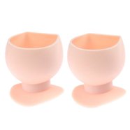 4 Wall Protector Door Knob Prevent Drywall Holes Dings White 3 1/4 ...